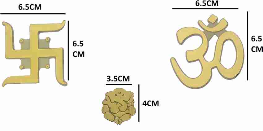 Om Ganesha Swastika Sticker Buy Bikri Kendra Ganesha Om Swastika