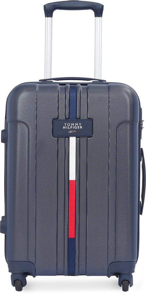 TOMMY HILFIGER Wyoming Cabin Suitcase 4 Wheels 22 Inch Navy Price in India Flipkart