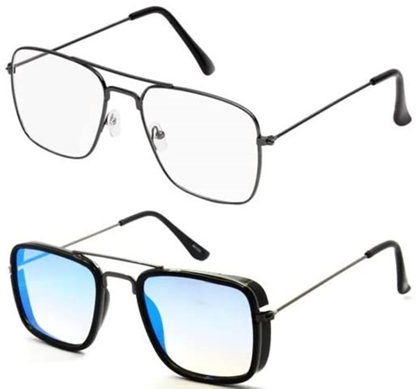 Buy Trend Aviator Sunglasses Clear Blue For Men Women Online Best Prices in India Flipkart