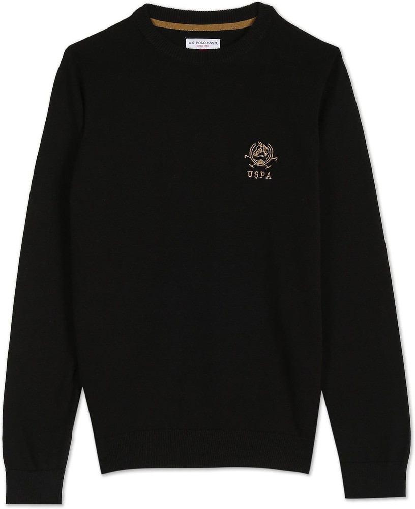 Uspa Black Sweater US U.S. Polo Assn USPA Men's Quarter Zip Sweater