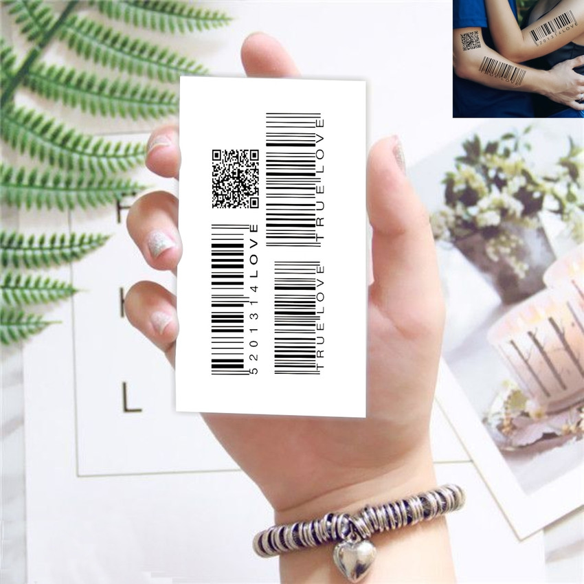 Temporary Barcode Tattoos