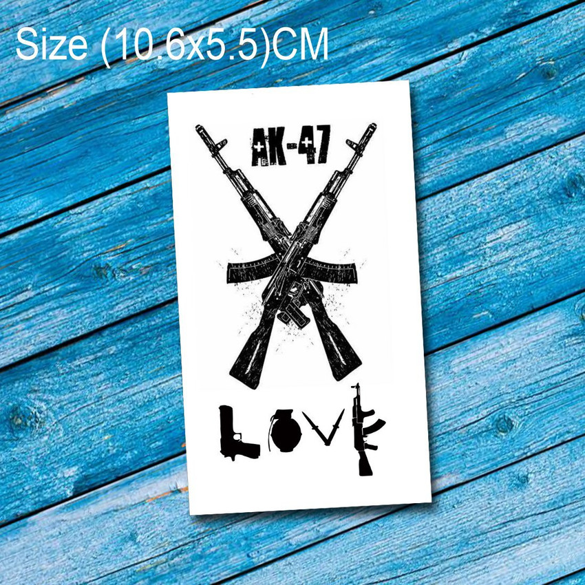 Rifle Tattoo For Men