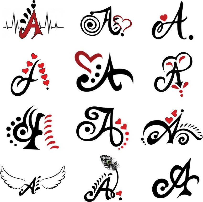 Letter D Tattoo With Heart