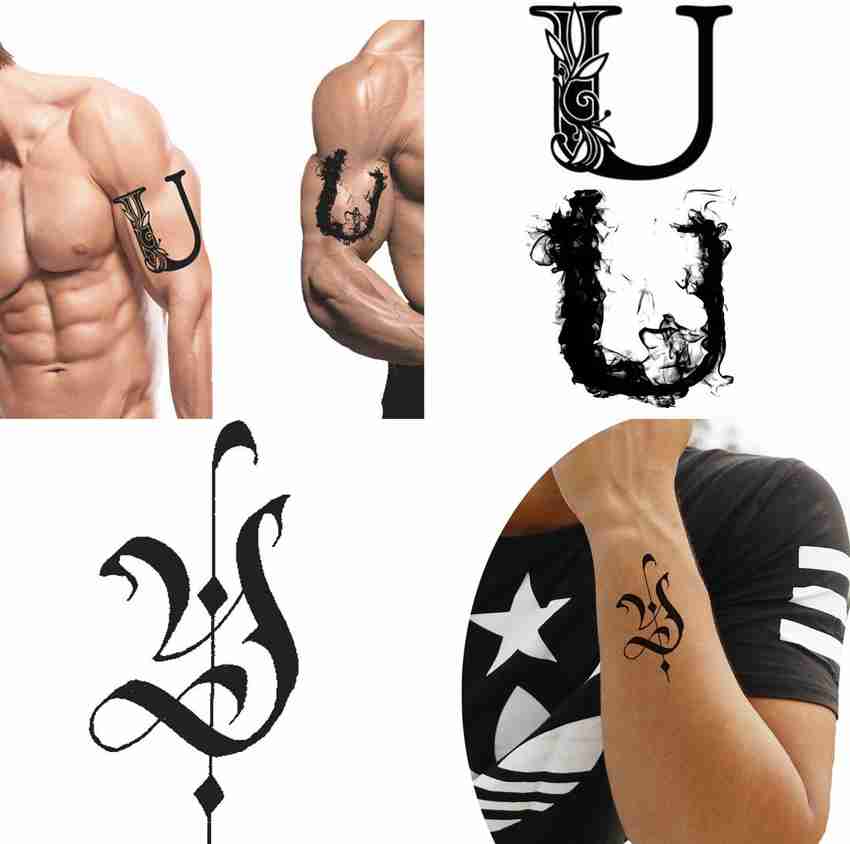 Letter U Tattoo Designs
