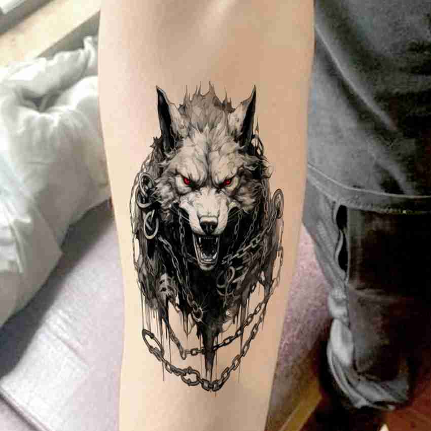 Angry Wolf Tattoo