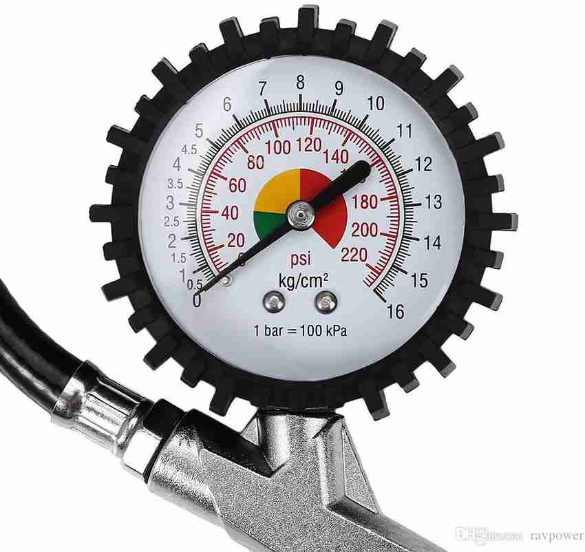 Tyre pressure gauge for air compressor store