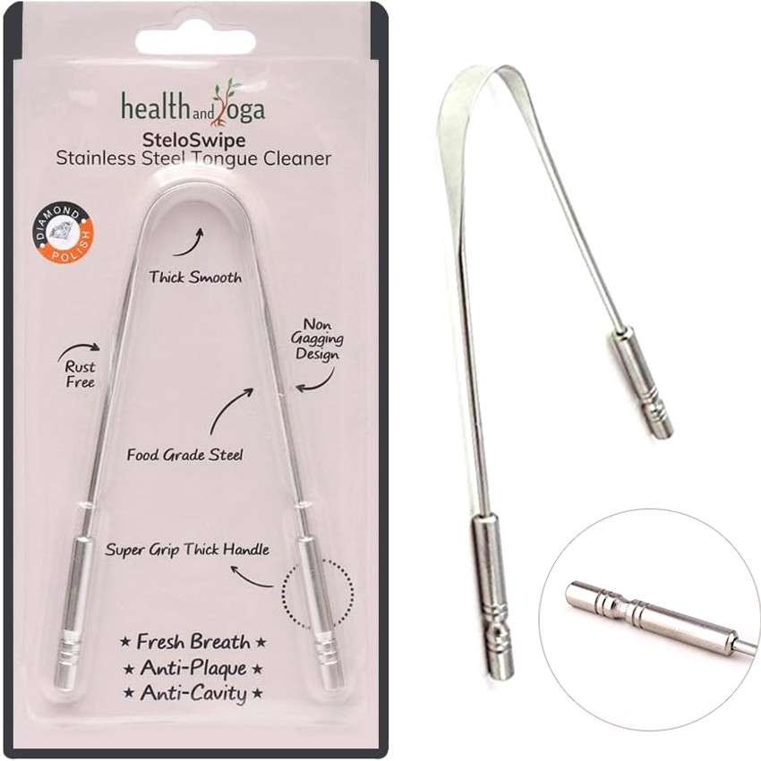 Health And Yoga Steel Tongue Cleaner Price in India Buy Health And Yoga Steel Tongue Cleaner online at Flipkart
