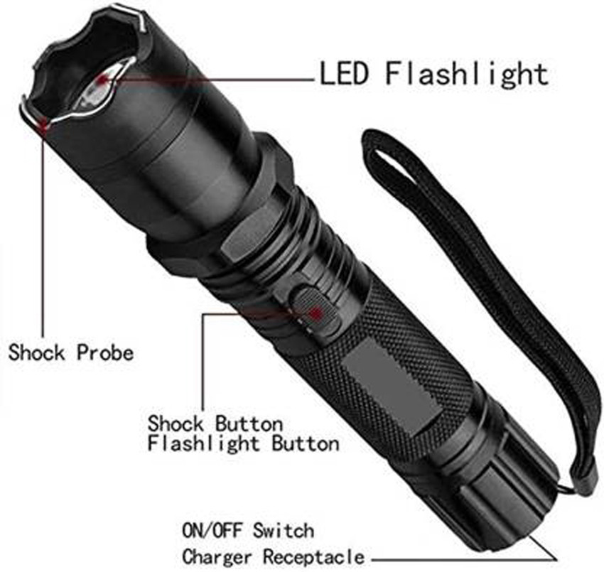 Black Torches Portable LED Torch New Mini Portable LED Flashlight USB