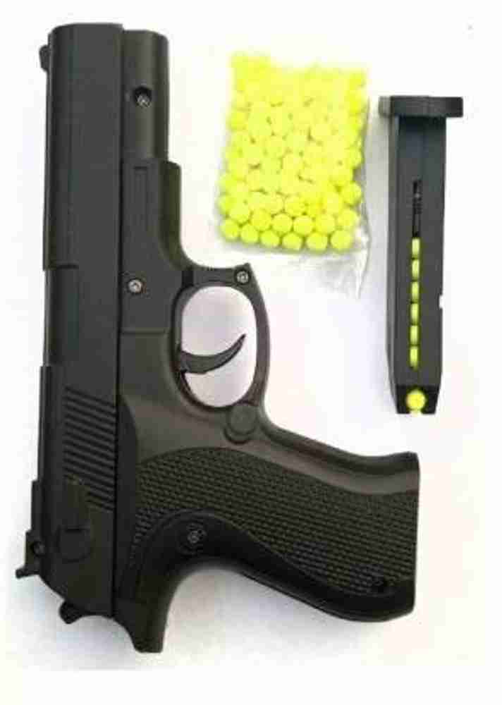 Supperitem Toy Gun Pistol for Kids with 8 Round Reload and 6 mm Plastic BB Bullets. Guns Darts