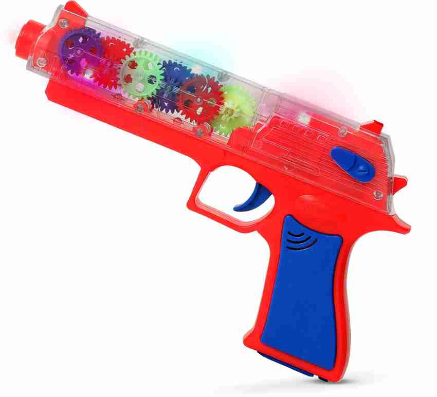 baybee Electric Musical Gear Gun Toys for Kids Toy Gun with Moving Gears Music Light Guns Darts Electric Musical Gear Gun Toys for Kids Toy Gun with Moving Gears