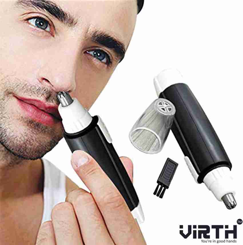 Virth 2 in 1 Nose Ear Trimmer Rechargeable Battery Operated Trimmer 50 min Runtime 1 Length Settings Price in India Buy Virth 2 in 1 Nose Ear Trimmer Rechargeable