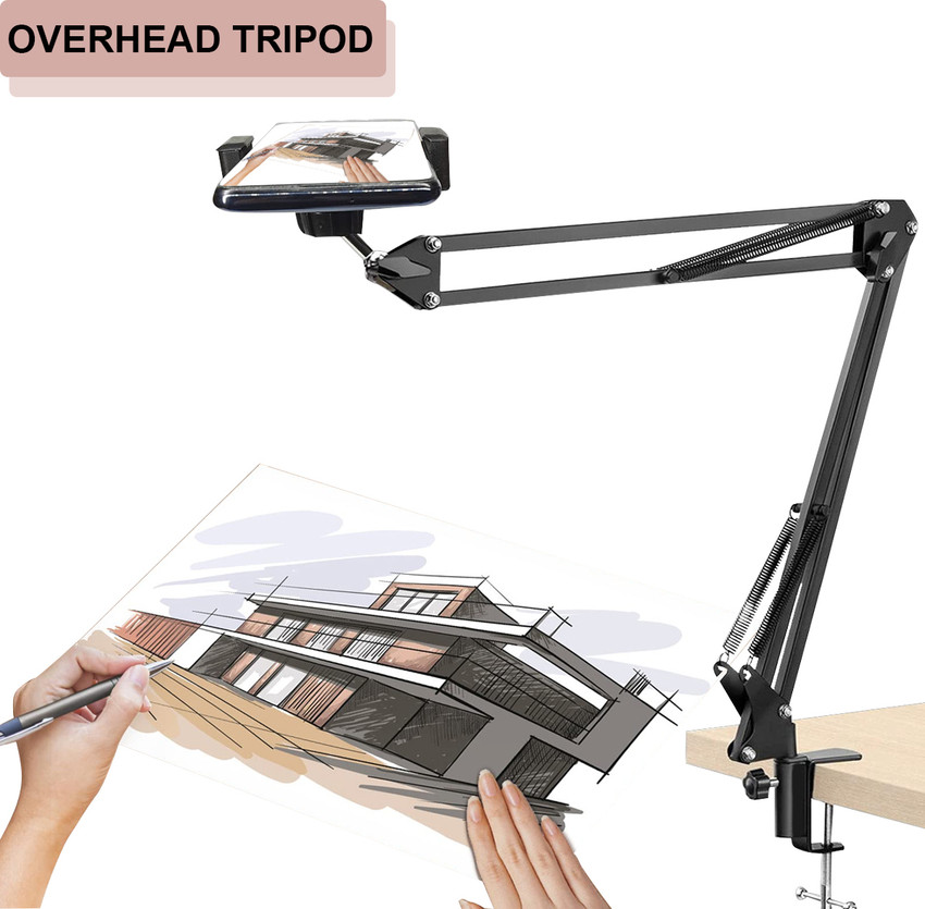 Overhead tripod for phone store