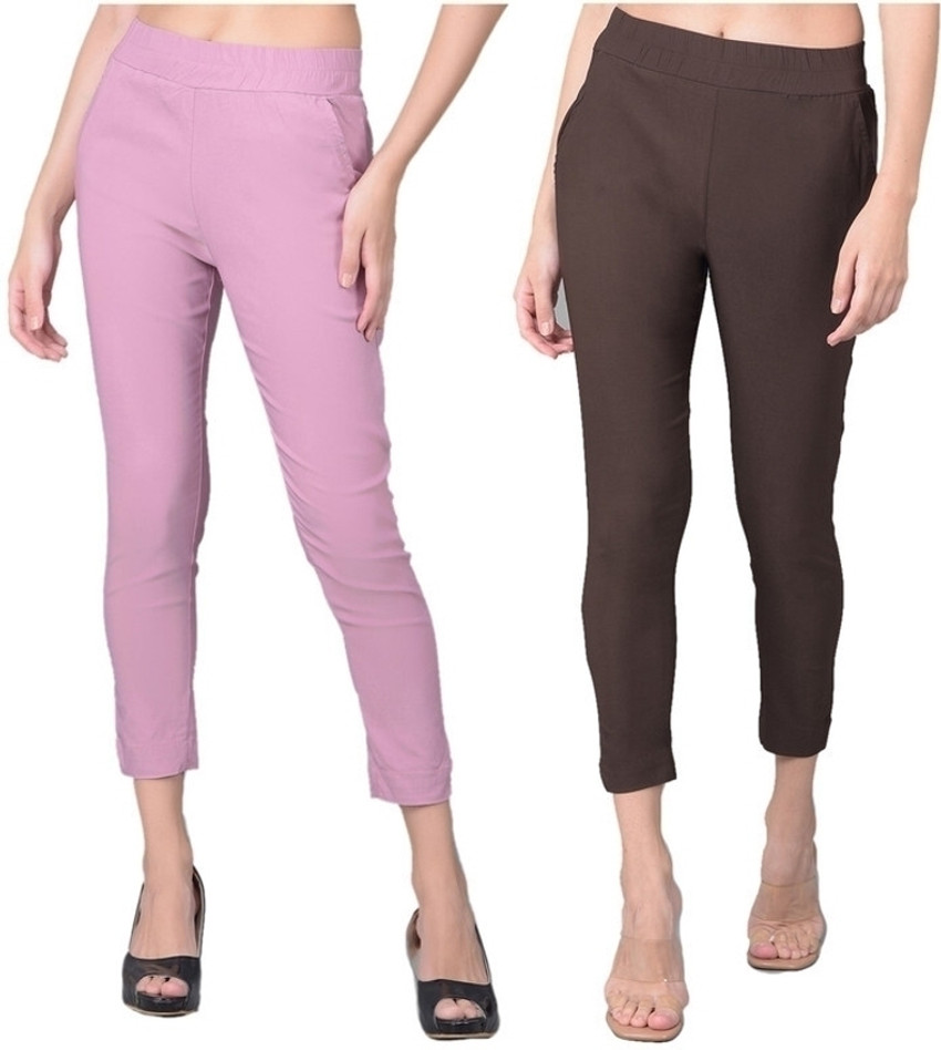 Comfort Lady Regular Fit Women Pink Brown Trousers Buy Comfort Lady Regular Fit Women Pink Brown Trousers Online at Best Prices in India Flipkart
