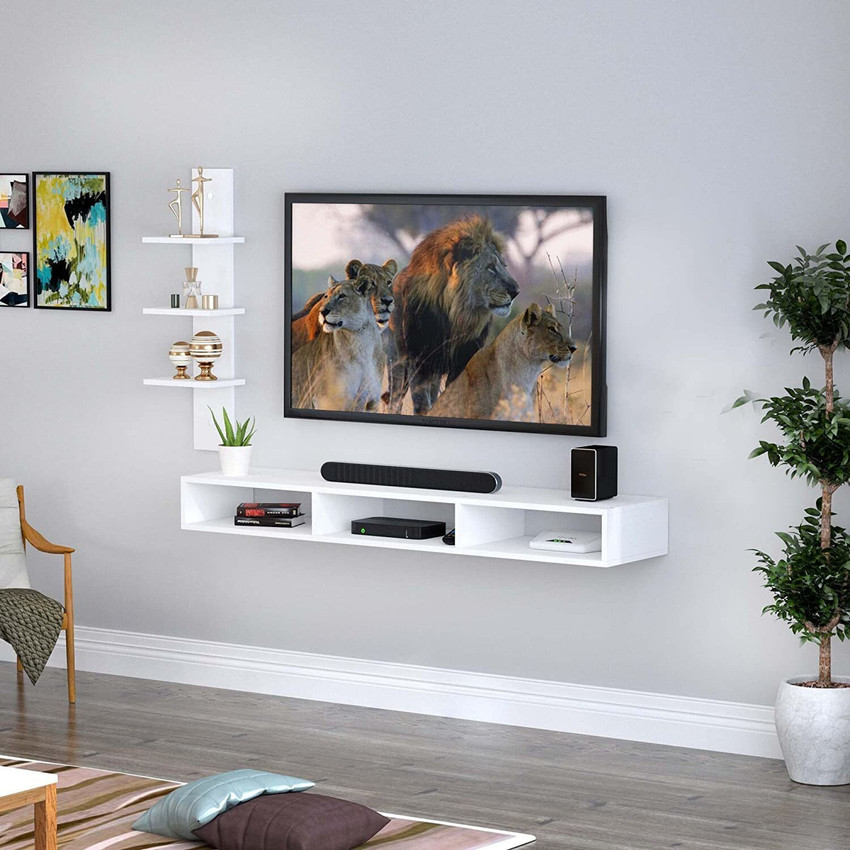 Floating entertainment center for 82 inch tv store
