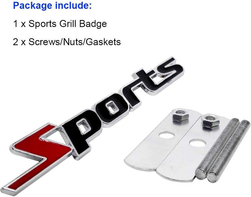 3d Metal Emblem Grill 2021 Metal S Logo Sline Emblem Badge Car Sticker