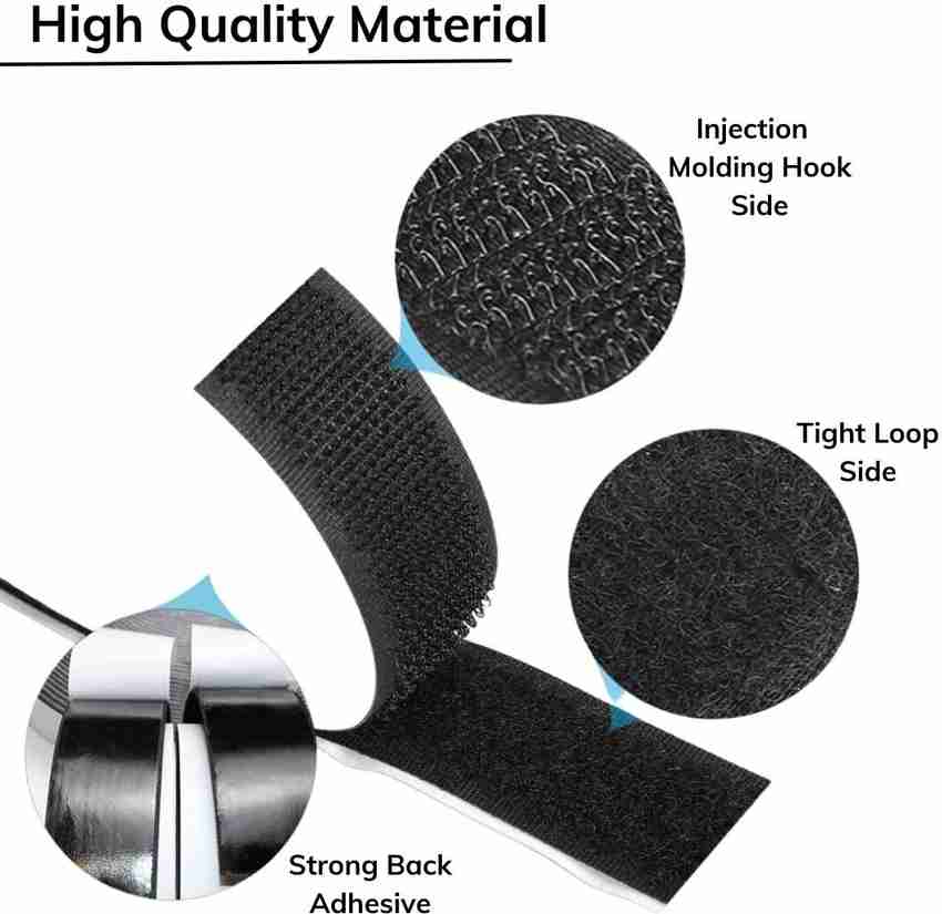 Honch Hook Loop Tape Self Adhesive Heavy Duty Hook Loop Strip Mounting Tape25Mx50MM Stick on Velcro Price in India Buy Honch Hook Loop Tape Self Adhesive Heavy Duty Hook Loop Strip Mounting