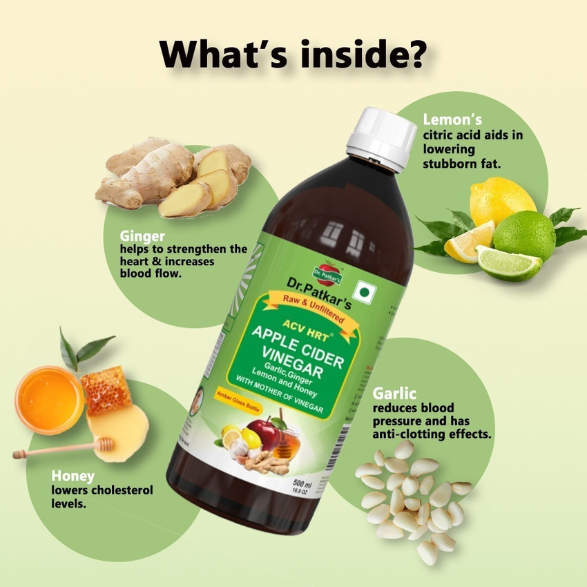 Dr. Patkar s Apple Cider Vinegar Ginger Garlic Lemon Honey with the Mother Vinegar Price in India Buy Dr. Patkar s Apple Cider Vinegar Ginger Garlic Lemon Honey with the Mother Vinegar online