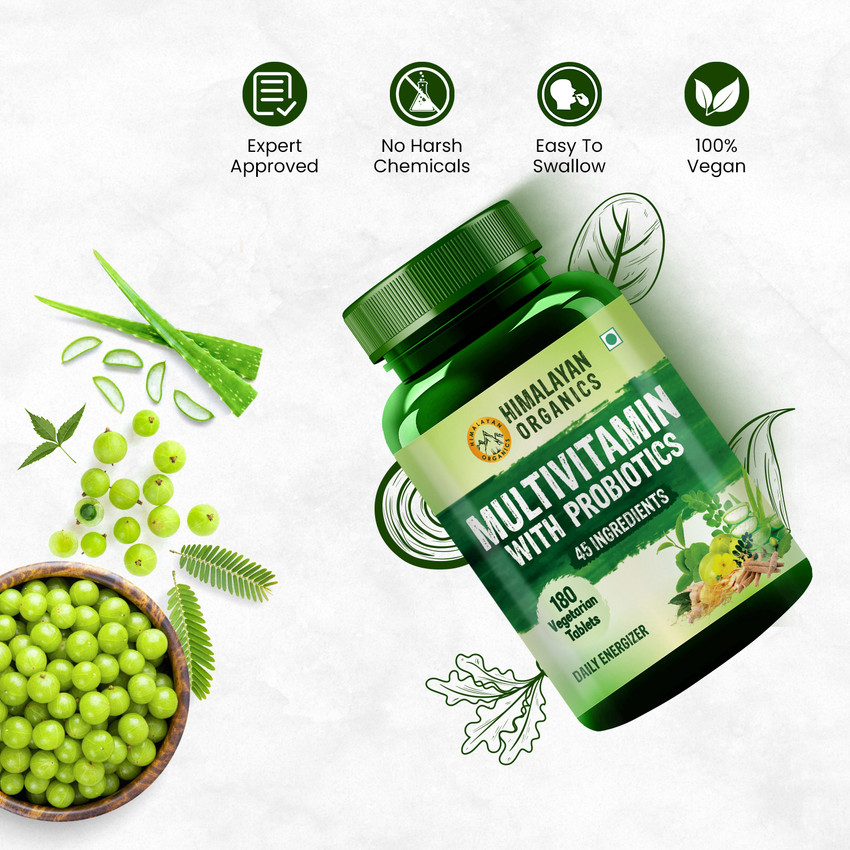 Himalayan Organics Plant Based Multivitamin With 60 , 44% OFF
