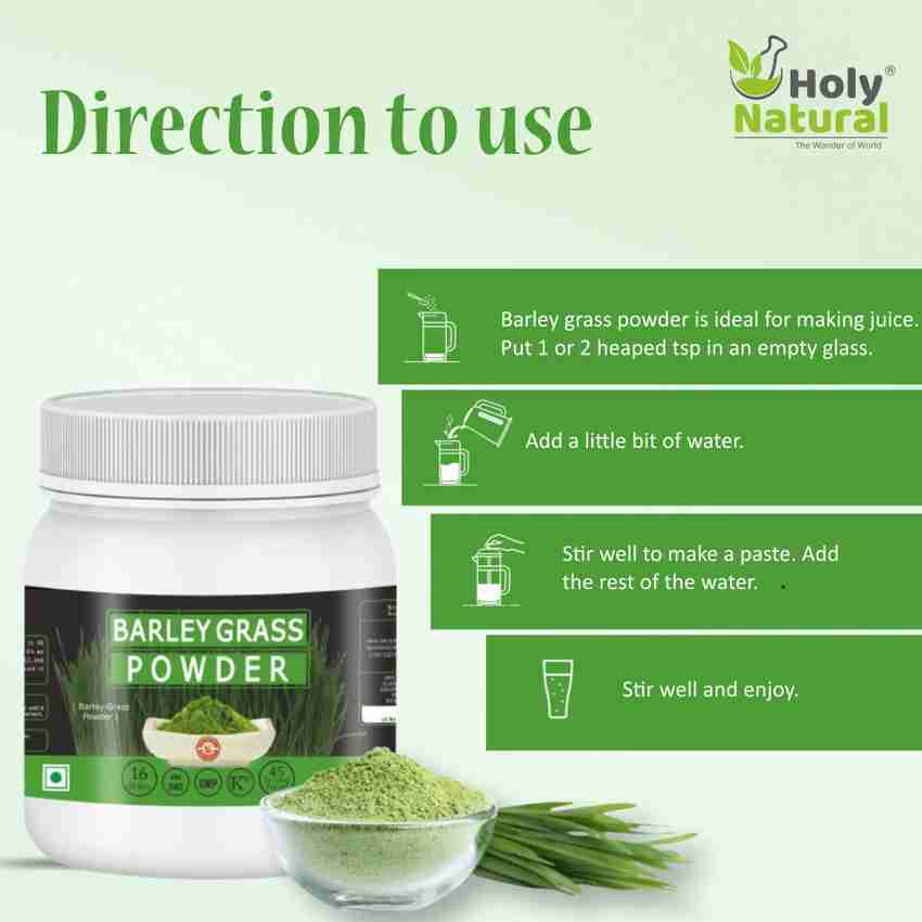 how to prepare barley grass powder
