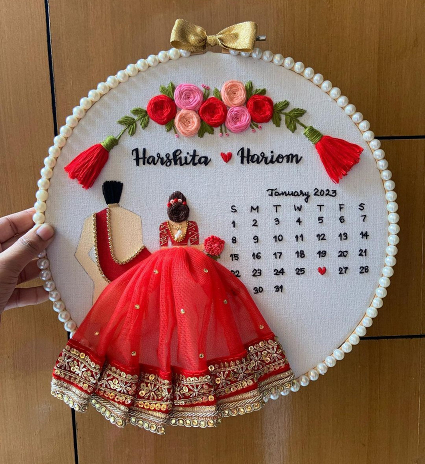 Iwe Couples embroidery customize gifts Price in India Buy Iwe Couples embroidery customize gifts online at Flipkart