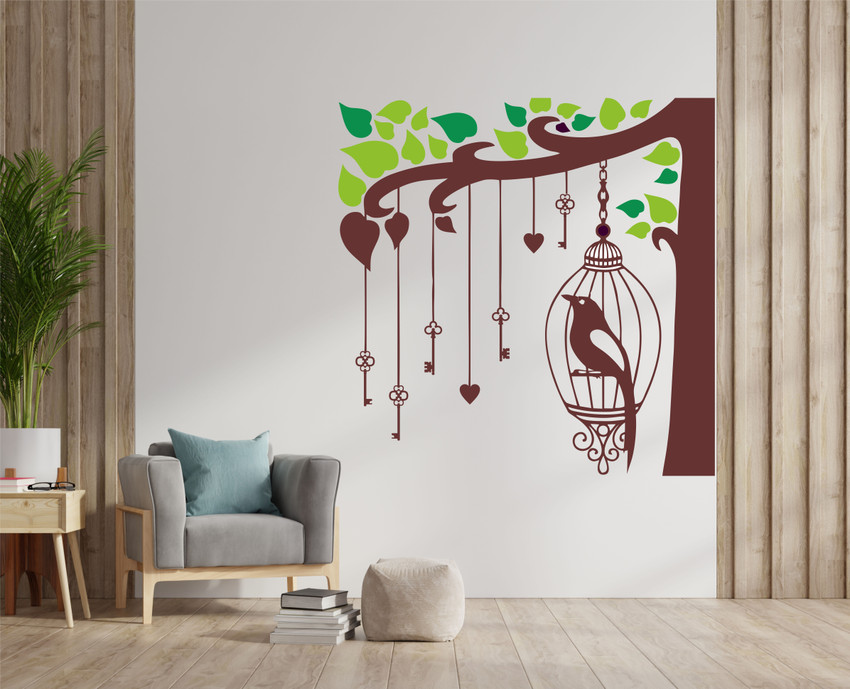 Cool Drawings For Your Room Art Creation Beautiful Tree With Bird Cage