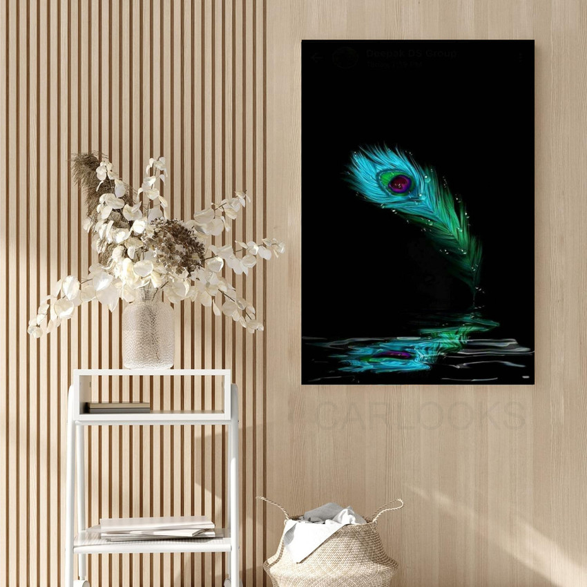 Peacock Feather Metal Wall Art