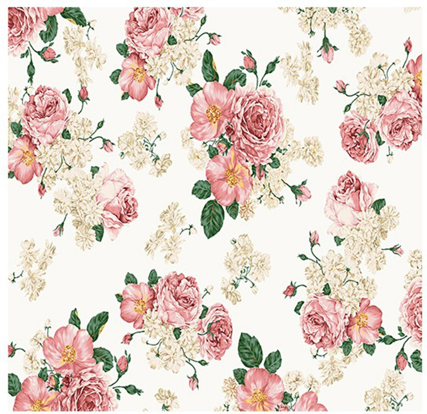 Floral Print Desktop Wallpaper Colorful Ornate Flower Art Design