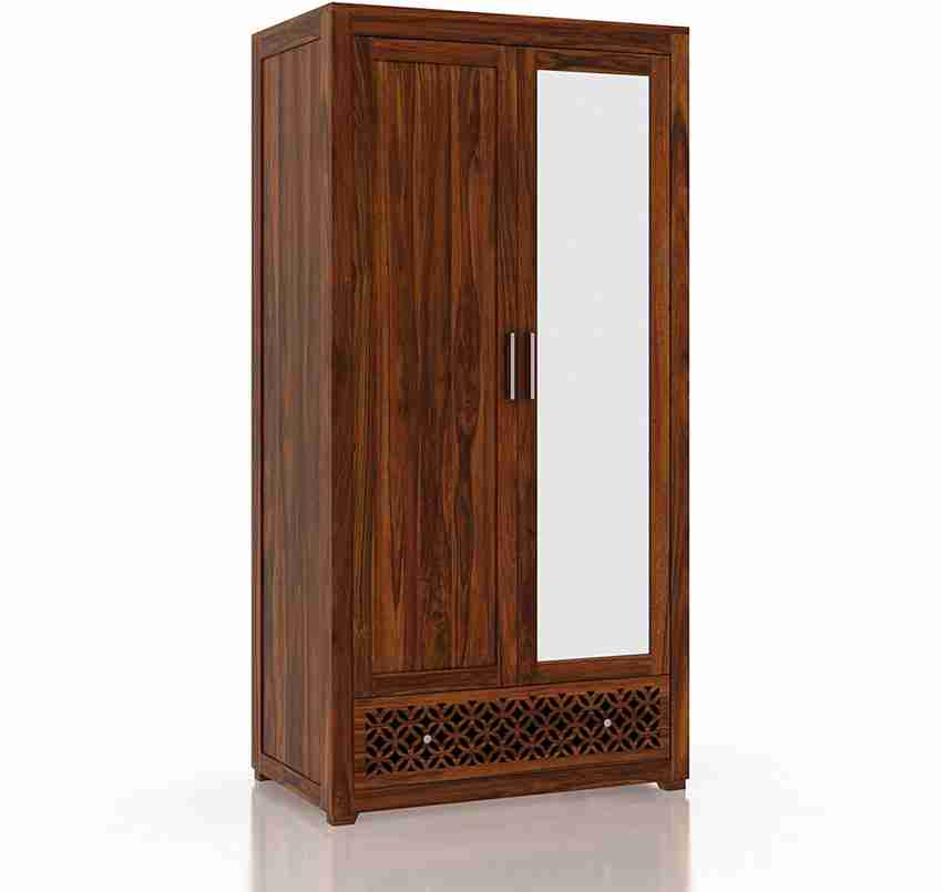 Ganpati Arts Sheesham Wood Jodhpur Storage Wardrobe with Mirror and 3 Drawers for Living Room Solid Wood 2 Door Wardrobe Price in India Buy Ganpati Arts Sheesham Wood Jodhpur Storage Wardrobe