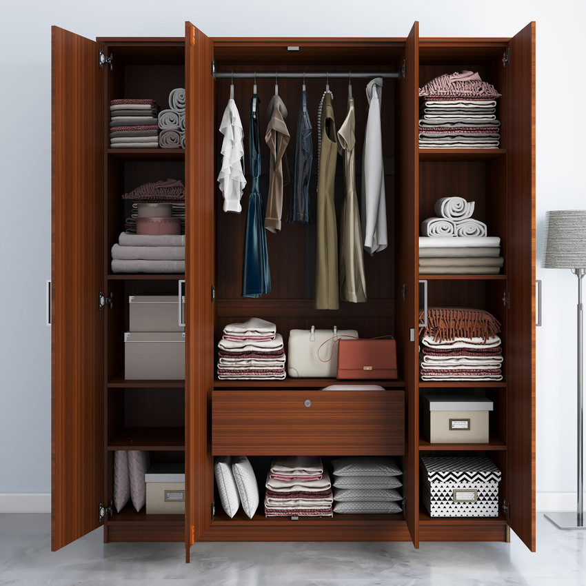 Flipkart Perfect Homes Julian Engineered Wood 4 Door Wardrobe Price in India Buy Flipkart Perfect Homes Julian Engineered Wood 4 Door Wardrobe online at Flipkart