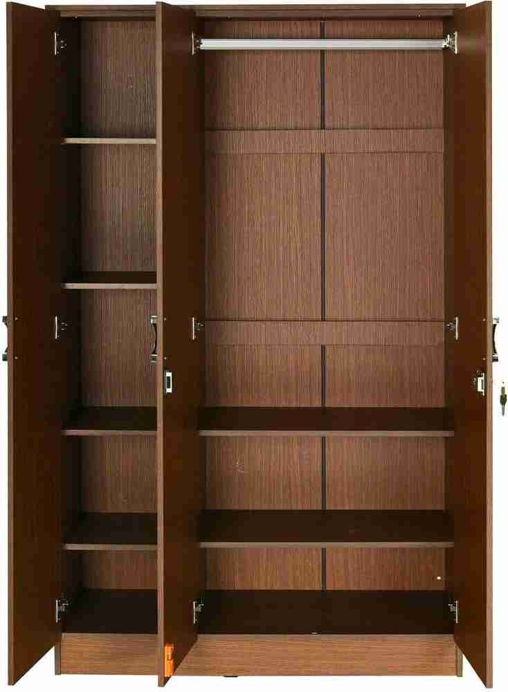 Nilkamal Massif With 8 Shelves and 1 Hanging Rod Engineered Wood 3 Door Wardrobe Price in India Buy Nilkamal Massif With 8 Shelves and 1 Hanging Rod Engineered Wood 3 Door Wardrobe online at Flipkart....