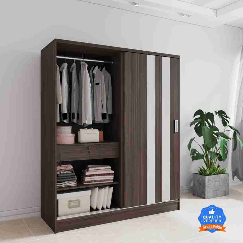 Flipkart Perfect Homes Anaya Sliding Engineered Wood 2 Door Wardrobe Price in India Buy Flipkart Perfect Homes Anaya Sliding Engineered Wood 2 Door Wardrobe online at Flipkart