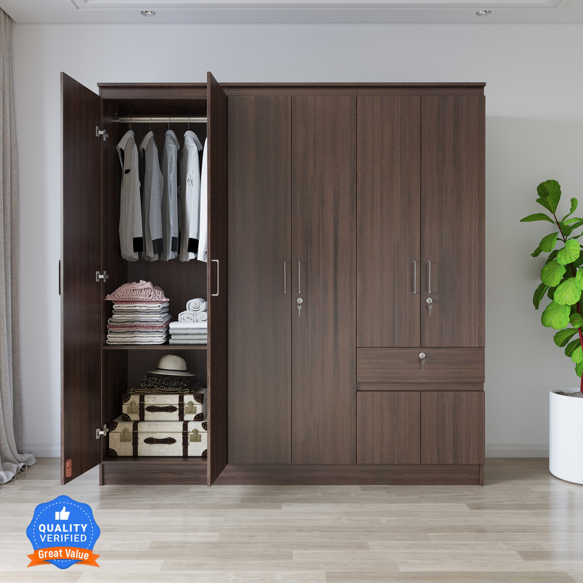 Flipkart Perfect Homes Julian Engineered Wood 6 Door Wardrobe