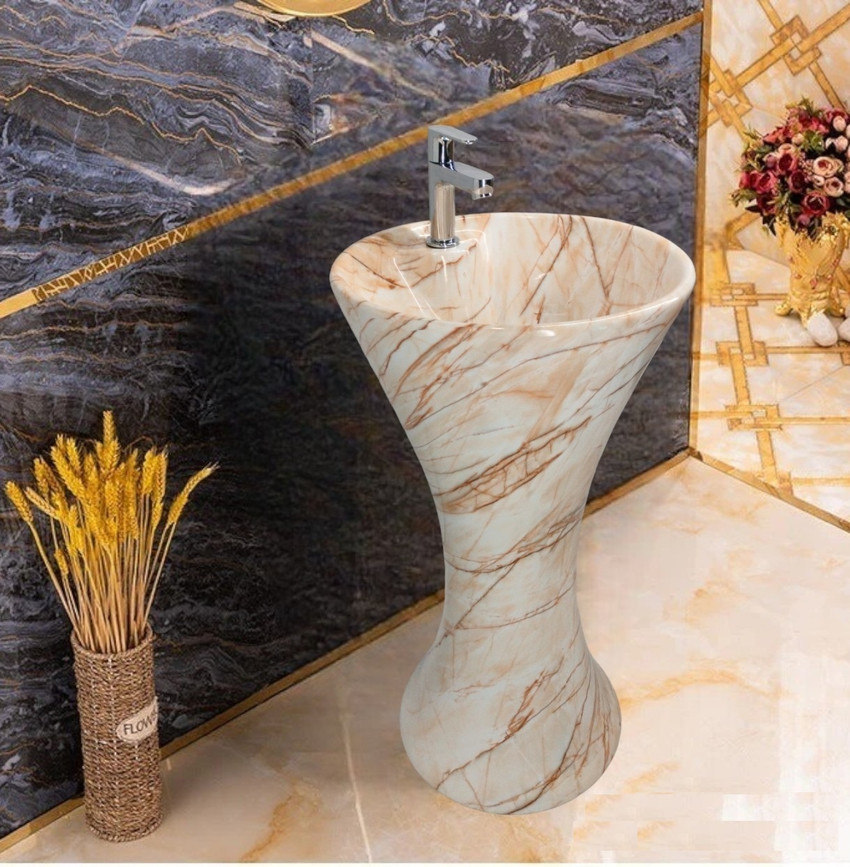 Wash basin with stand store
