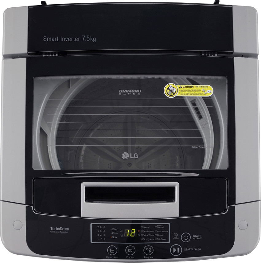 LG 7.5 kg Fully Automatic Top Load Washing Machine Silver Price in India Buy LG 7.5 kg Fully Automatic Top Load Washing Machine Silver online at Flipkart
