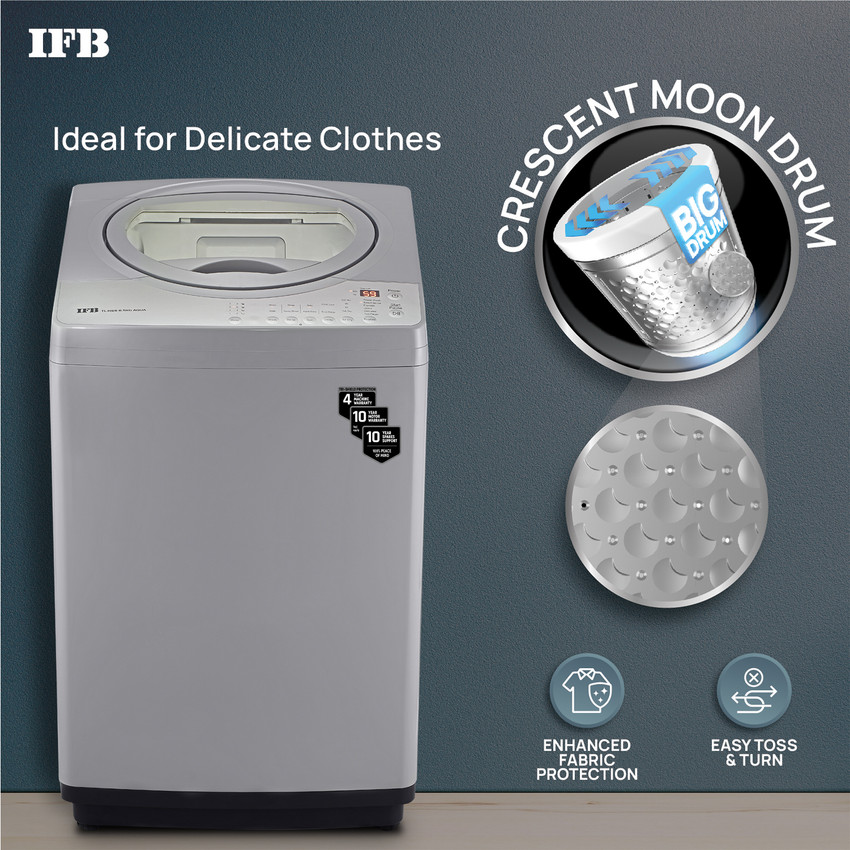 IFB 6.5 kg 5 Star Aqua Conserve Hard Water Wash Smart Sense Fully Automatic Top Load Washing Machine Grey Price in India Buy IFB 6.5 kg 5 Star Aqua Conserve Hard
