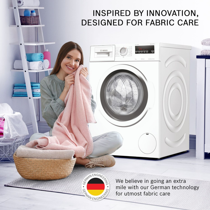 BOSCH 7 kg AntiTangle AntiVibration 1200RPM Fully Automatic Front Load Washing Machine with In built Heater White Price in India Buy BOSCH 7 kg AntiTangle AntiVibration 1200RPM Fully Automatic Front L...