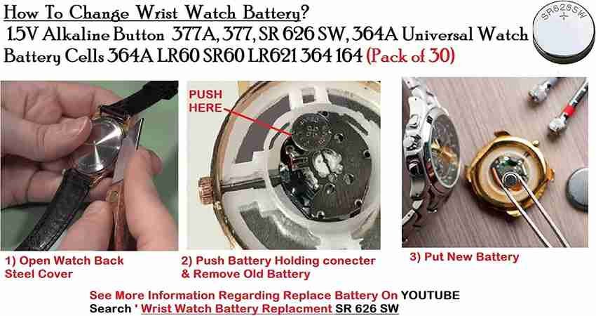 TONSY 1.5 Volt Alkaline Button Cell Watches Batteries 377A LR626 SR626SW 364 AG4 1 piece Watch Repair Kit Price in India Buy TONSY 1.5 Volt Alkaline Button Cell Watches Batteries 377A LR626