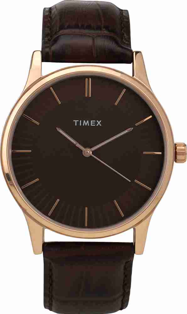 Timex Ti002b10100 Brown Leather Analog Watch Price In TIMEX Watches