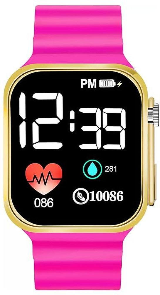 foreigner kids ultra Ultra Design Digital LED TIME DISPLAY Smartwatch Pink Strap Digital Watch For Boys Girls Buy foreigner kids ultra Ultra Design Digital LED TIME DISPLAY Smartwatch Pink
