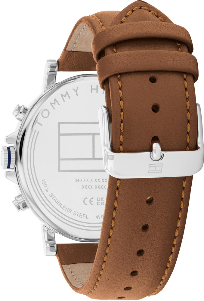 TOMMY HILFIGER Men s Stainless Steel Brown Leather Strap Watch Analog Watch For Men Buy TOMMY HILFIGER Men s Stainless Steel Brown Leather Strap Watch Analog Watch For Men