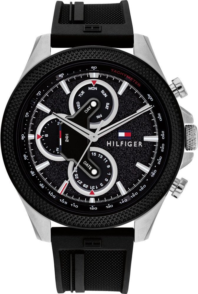 Tommy hilfiger analog black dial men's watch store
