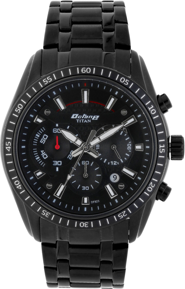 Titan Octane Round Shape Men Watch 90077KM04 Helios Watch