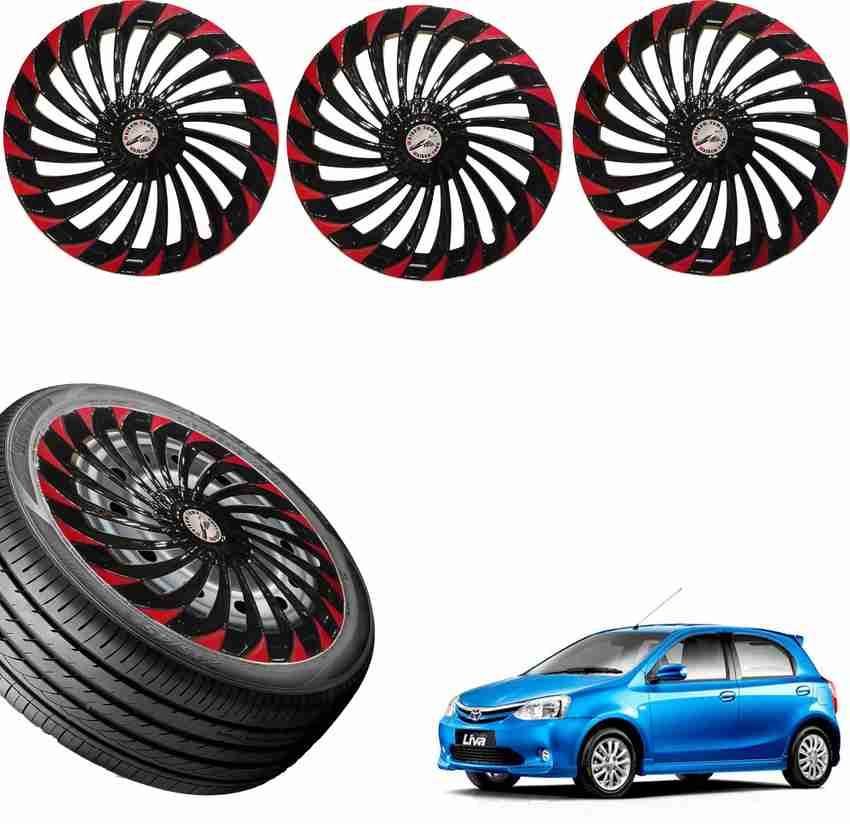 WolkomHome Car accessories Wheel cap Hub Cap Turbain Red Black 14 Inch Wheel Cover For Toyota Etios Liva Price in India Buy WolkomHome Car accessories Wheel cap Hub Cap Turbain Red