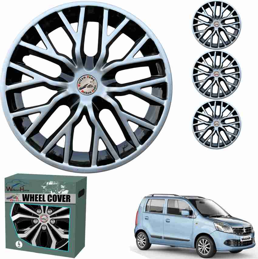 WolkomHome Car accessories Wheel cap Hub Cap Delta Silver Black 13 Inch Wheel Cover For Maruti Wagon R LXI Price in India Buy WolkomHome Car accessories Wheel cap Hub Cap Delta