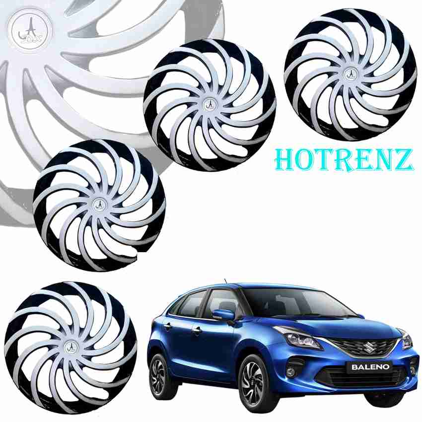 HOTRENZ CAR WHEEL CAP WHEEL COVER SNAKE A DEGINE SILVER BLACK COLOR 15 INCH Wheel Cover For Maruti Baleno Etios Zest Sumo Ertiga Polo Thar Innova SX4 Xylo Manza Glanza V Duster Price in