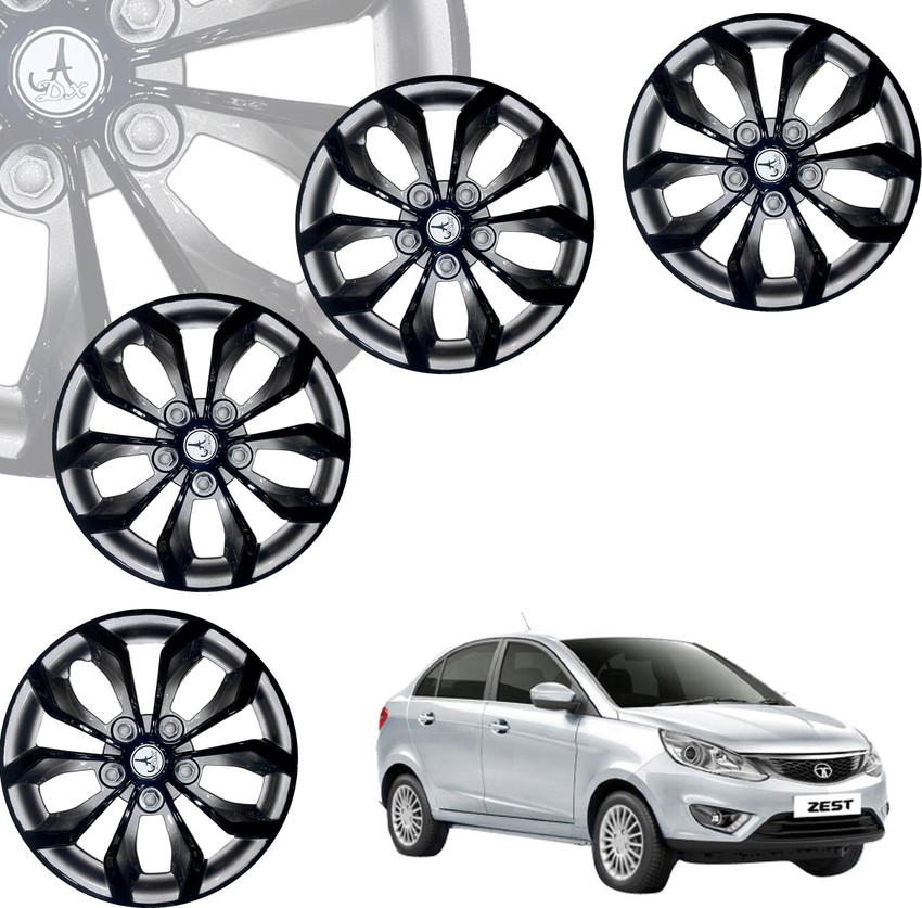 HOTRENZ CAR WHEEL CAP WHEEL COVER FURRY DEGINE GREY BLACK COLOUR 15 INCH Wheel Cover For Tata Zest Sumo Glanza V Baleno Ertiga Xylo Polo SX4 Manza Innova Price in India Buy HOTRENZ