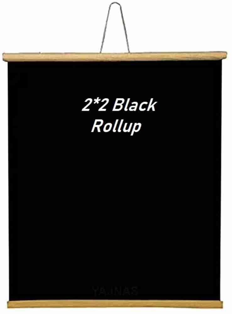 Saawariya Study Point Regular 2 2 Feet Non Magnetic Rollup Wooden Black Chart Blackboards