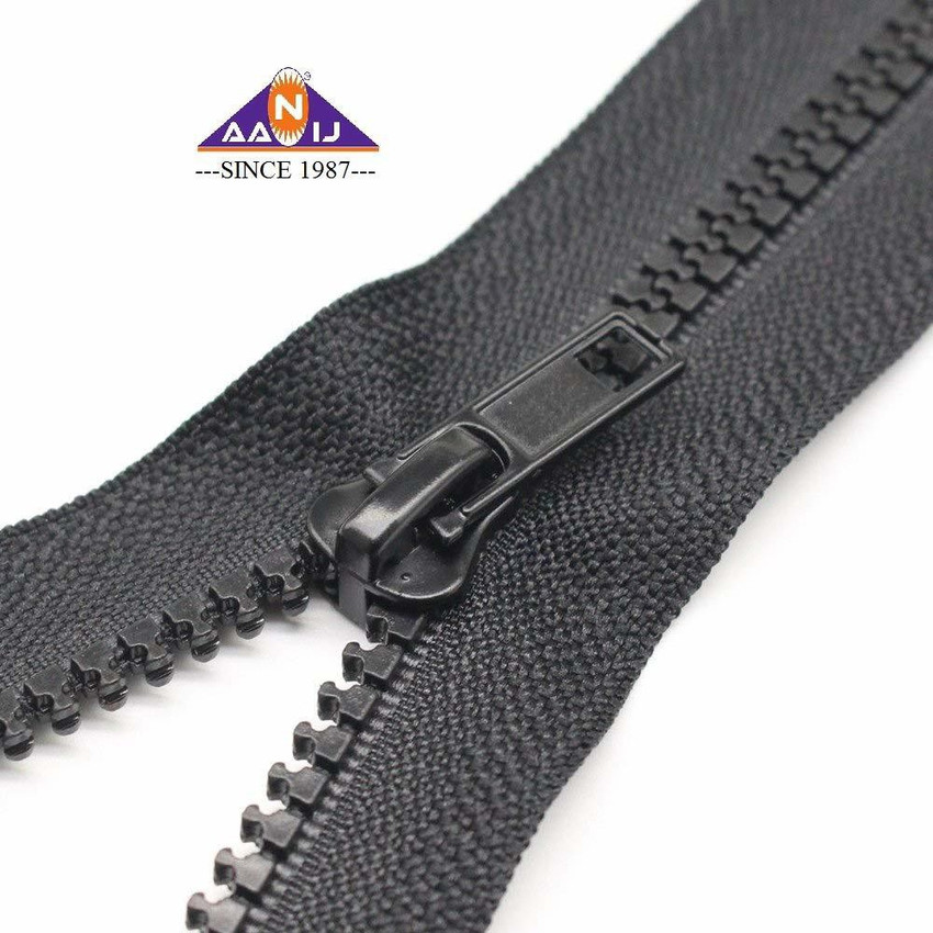 Black Plastic Zipper