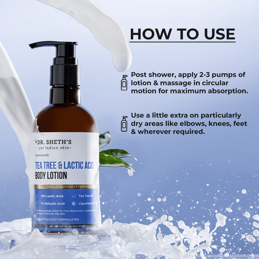 Lactic acid body lotion store