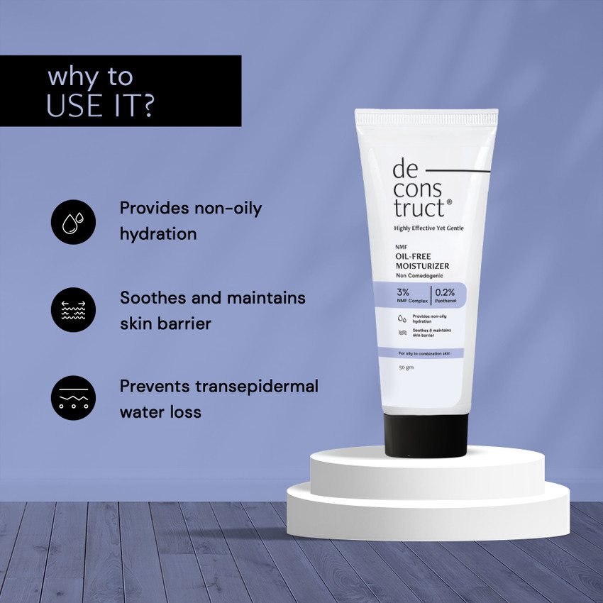 deconstruct Oil Free Moisturizer for Oily Skin Non Comedogenic Lightweight Gel Moisturizer Price in India Buy deconstruct Oil Free Moisturizer for Oily Skin Non Comedogenic Lightweight Gel Moisturizer...